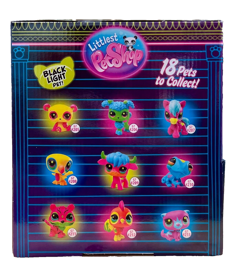 LITTLEST PET SHOP BLACK LIGHT EXCLUSIVE UNRELEASED OFFICIAL BLIND BOX ...