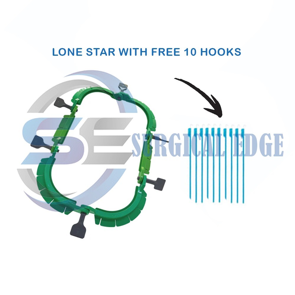 Lone Star Veterinary Ring Retractor With Free 10 Hooks Surgical ...