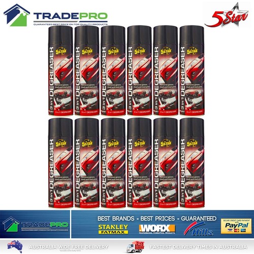 12x Degreaser Spray 400g Grease Engine Mechanical Oil Concrete Cleaner ...
