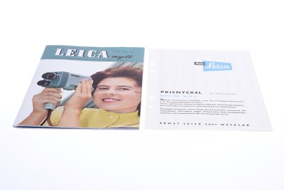 LEICA NYTT, NEW CAMERA & LENS ORIGINAL PRODUCT GUIDE BROCHURE SWEDISH ...