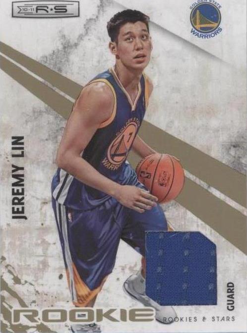 2010-11 Panini Rookies & Stars - Rookie Jeremy Lin #129 Gold Materials ...