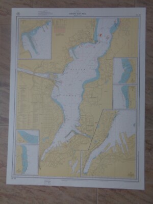 Marine Map / Ports Of Kiel - Baltic Sea - German Coast | eBay
