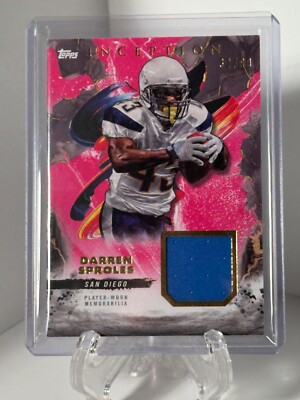 2024 Topps Inception Football RC-DSP Darren Sproles Relic Pink #d /99 ...