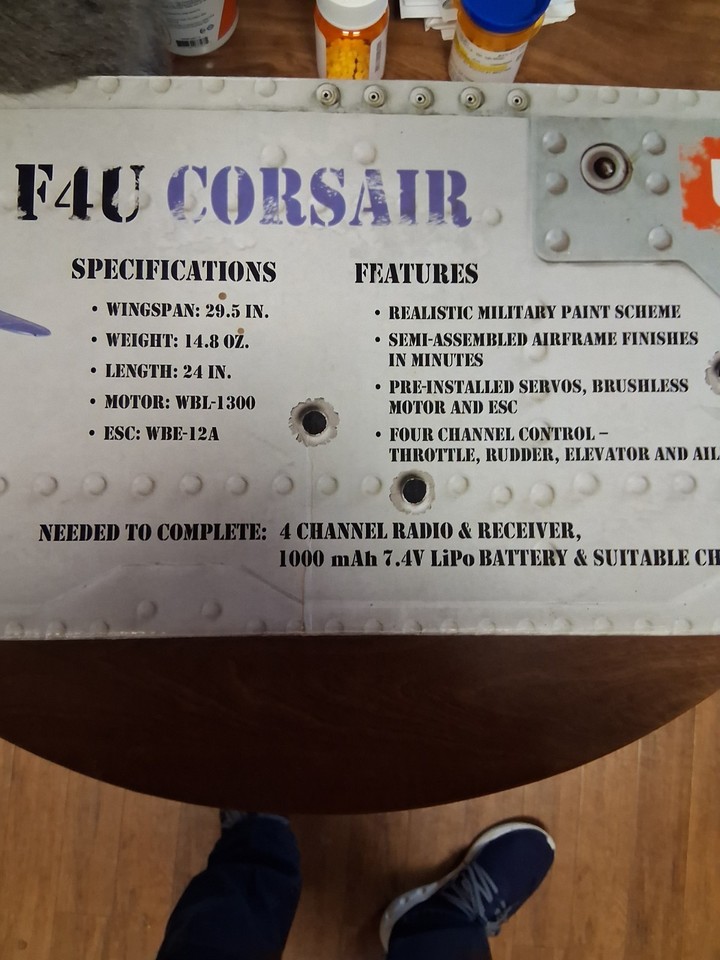 Hitec Weekender P-n-P F4U Corsair Park Flyer RC Airplane | eBay