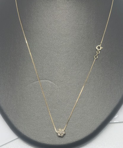 Women CUSTOM GENUINE Nat Diamond PENDANT CHAIN set Solid REAL 10k ...