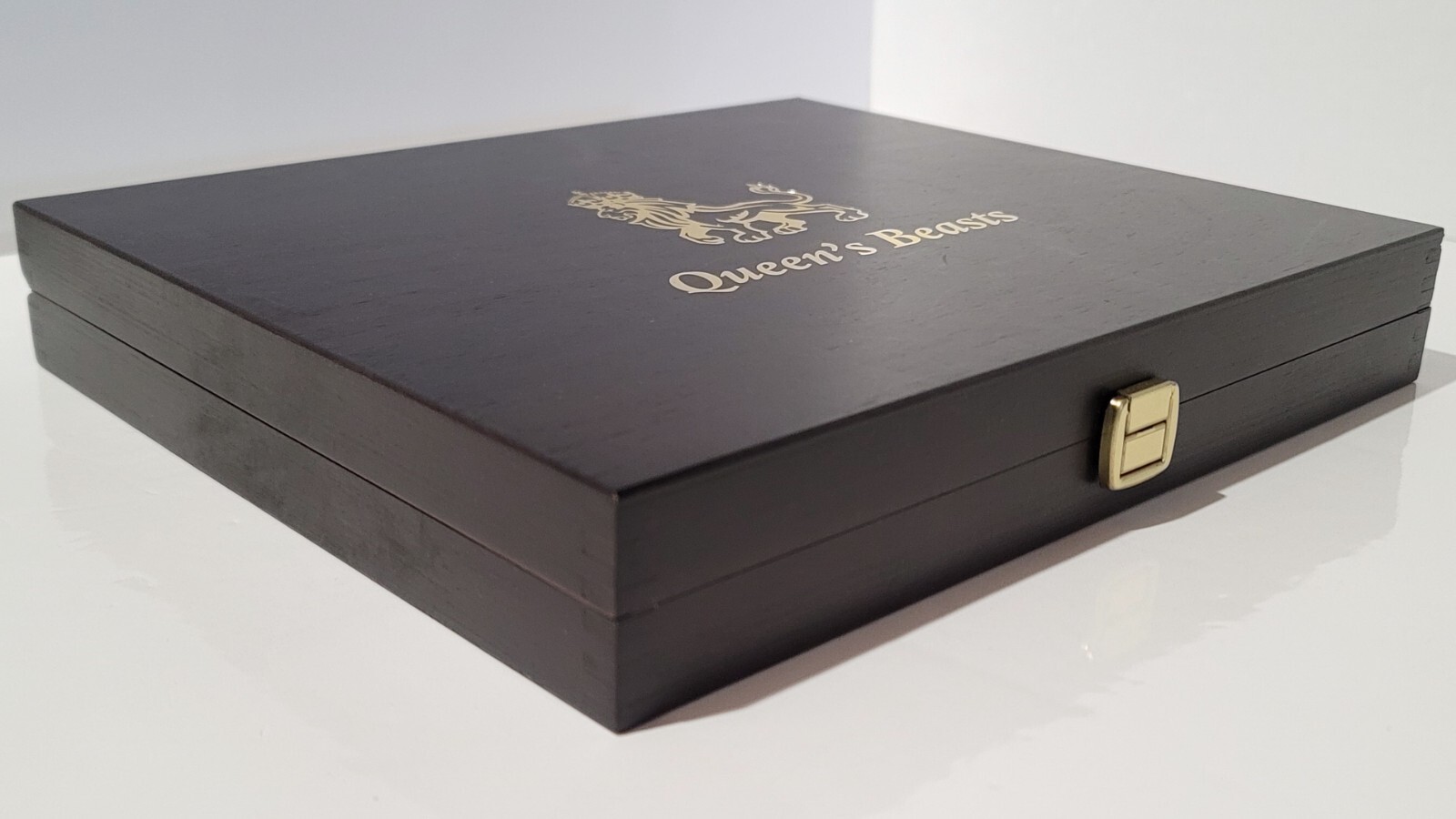 Complete Set Royal Mint 2 oz Queen's Beast Silver Coins Box Display ...