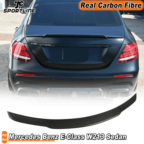 For Benz W213 E250 E300 E43 E63 AMG 2016-19 Rear Trunk Spoiler Wing Carbon Fiber 3569599724676 ...