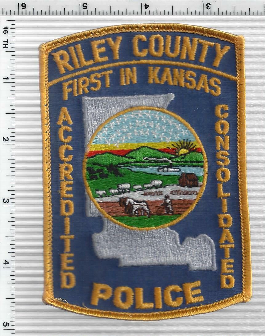 Riley County Police (Kansas) 1st Issue Uniform Take-Off Shoulder patch ...