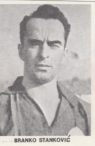 Football sticker BRANKO STANKOVIC FC Red Star Belgrade Yugoslavia 1974 ...