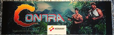 Contra Arcade Marquee 26"x8" | eBay