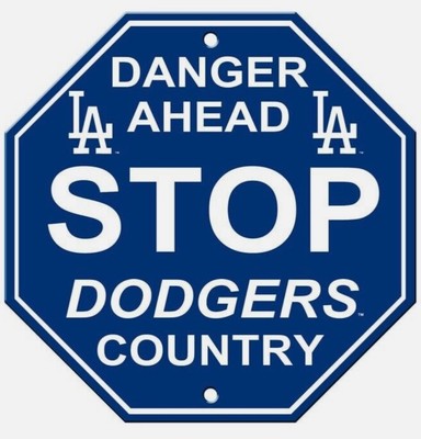 Los Angeles Dodgers Stop Sign 12" x 12" Street Sign | eBay