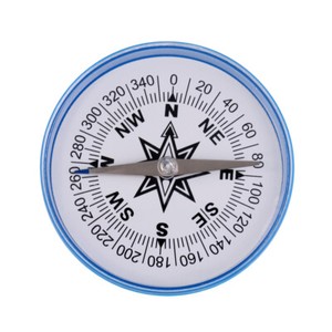 100mm Large Compass / North Arrow with Magnetic Needle and Plastic Case ...