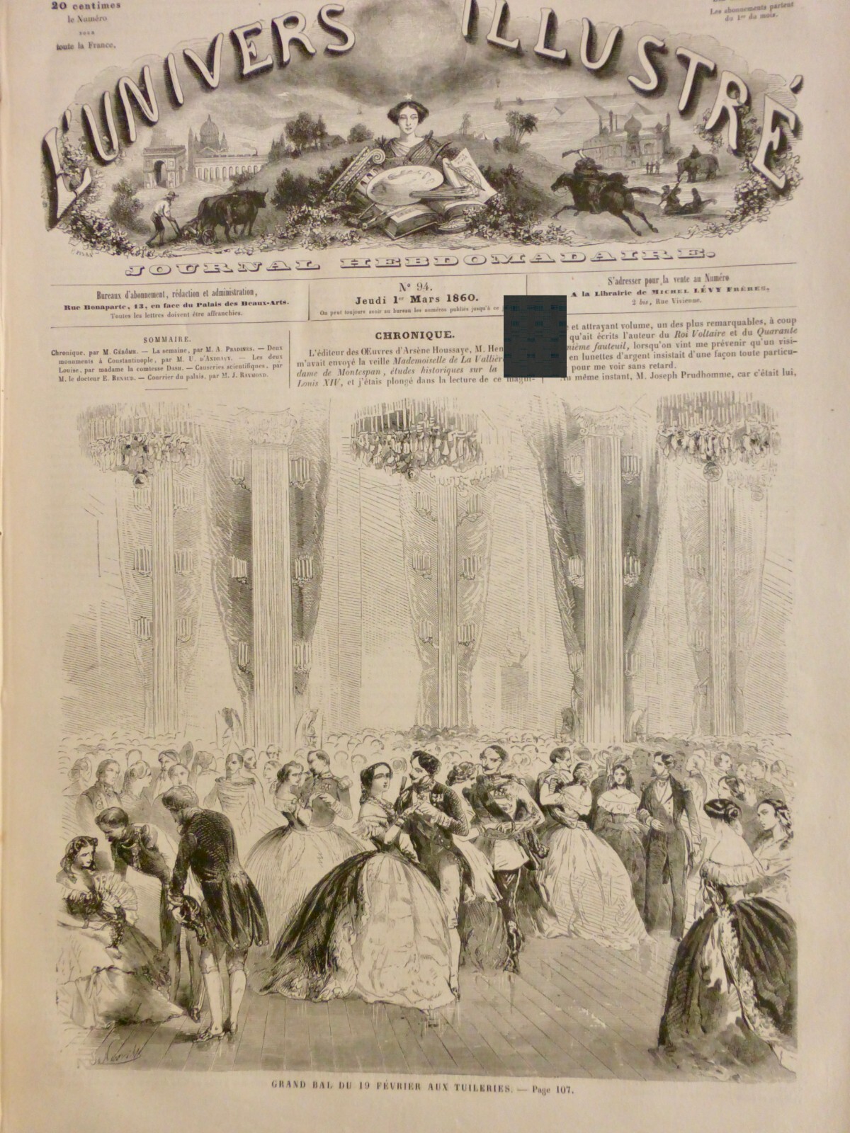 1860 Bal Tuileries Grand Bal 1 Ancient Journal | eBay UK