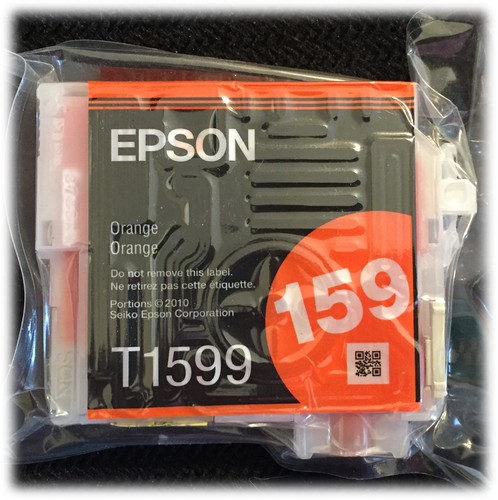 OEM EPSON 159 ORANGE INK CARTRIDGE T1599 FOR STYLUS R2000 New, Sealed ...