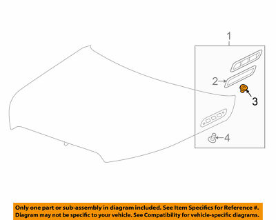 ( 1 ) GENUINE GM 94530629 - Molding Retainer Clip - Hood, Fender | eBay