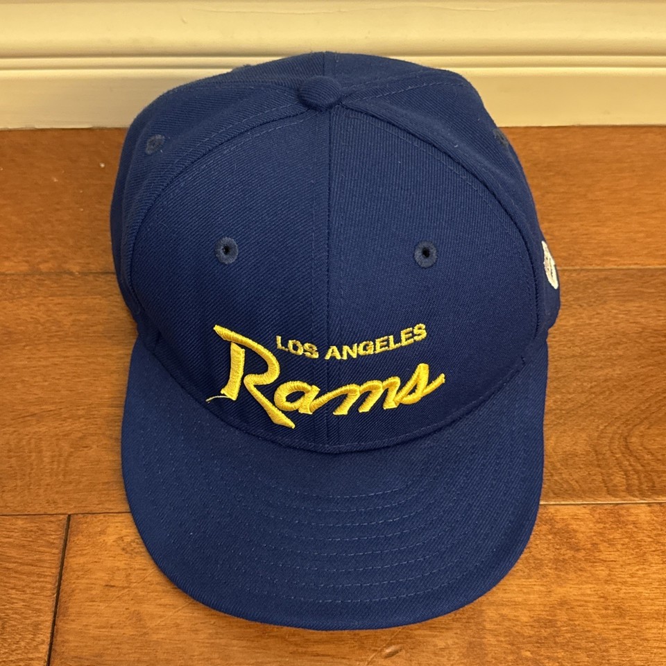 Los Angeles Rams New Era 9FIFTY Hat Cap Snapback Blue Script Logo ...