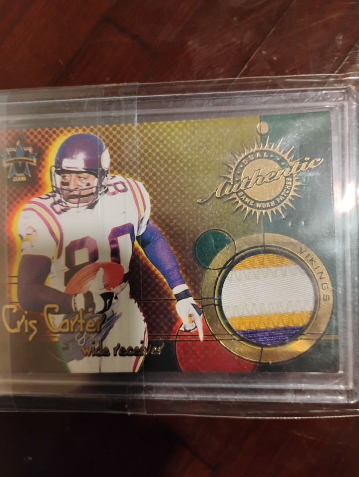 2000 Pacific Vanguard RANDY MOSS/CRIS CARTER Dual Logo Patch | eBay