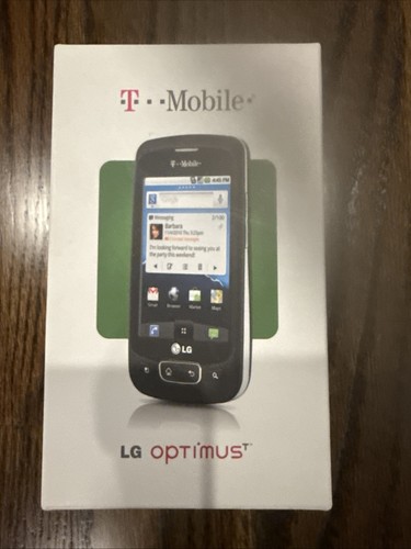 Brand New LG Optimus T P509 Black ( T-Mobile ) Rare Android Smartphone ...