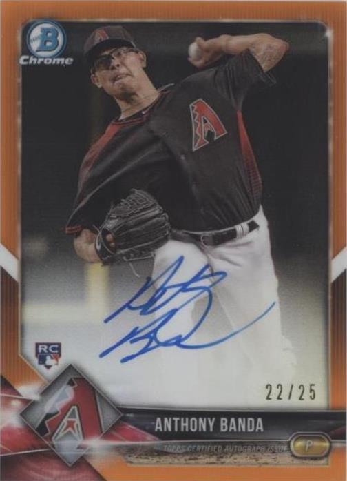 2018 Bowman - Chrome Rookie Autographs Anthony Banda #CRA-AB Orange ...