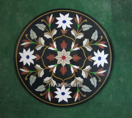 30x30 Inches Marble Coffee Table Top Unique Pattern Inlay Work Garden ...