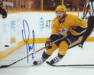 Yannick Weber Signed 8x10 Photo Nashville Predators Autographed COA B ...