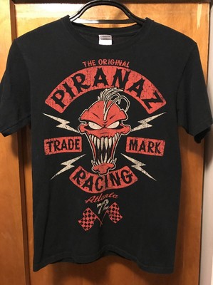 PIRANA Z Racing NHRA ~ Men's Small ~ Clown Psycho Since 72 ~ 2 Sided T ...