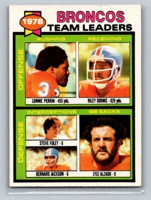 1979 NFL Topps Broncos Team Leaders #507 Denver Broncos 79-TFBC | eBay