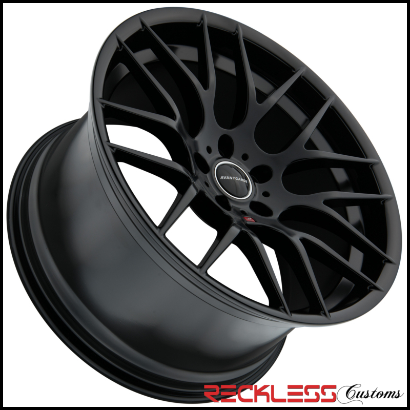 18" AVANT GARDE M359 BLACK MESH STAGGERED AG WHEELS RIMS FITS F10 BMW ...