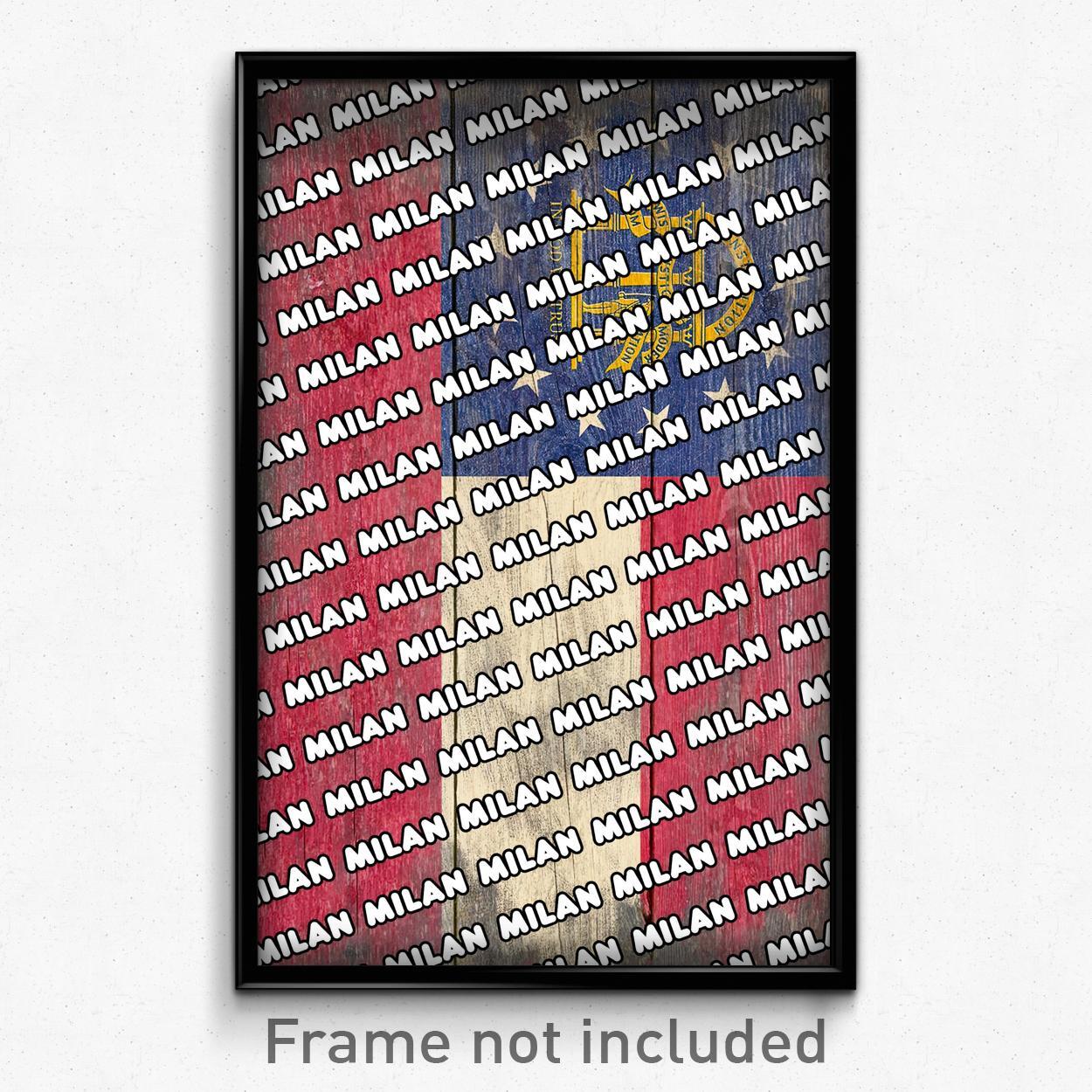 Milan Georgia Poster (GA City Souvenir 11x17 Town Print) | eBay