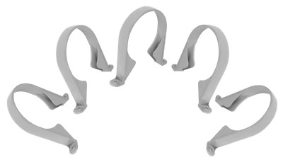 Grey Soil Pipe Clips x 5 Soil & Vent Pipe Bracket 110mm 4" | eBay UK
