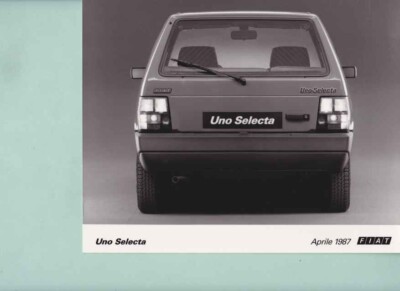 photo de presse / press photo original Fiat Uno Selecta 04/1987 | eBay