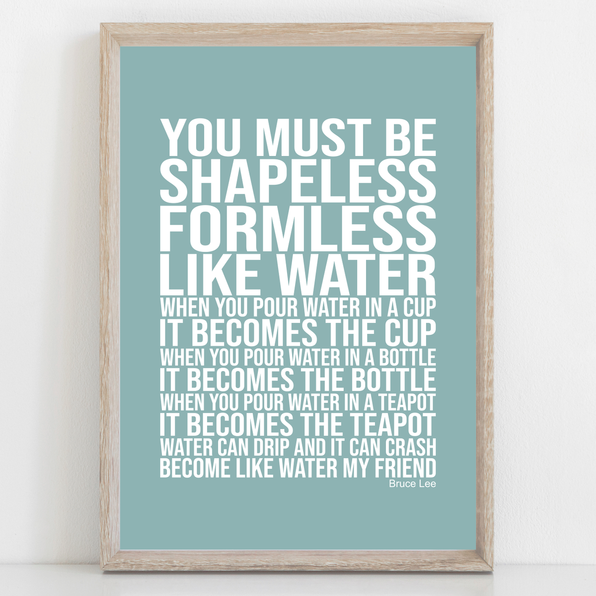 Water Bruce Lee Quote