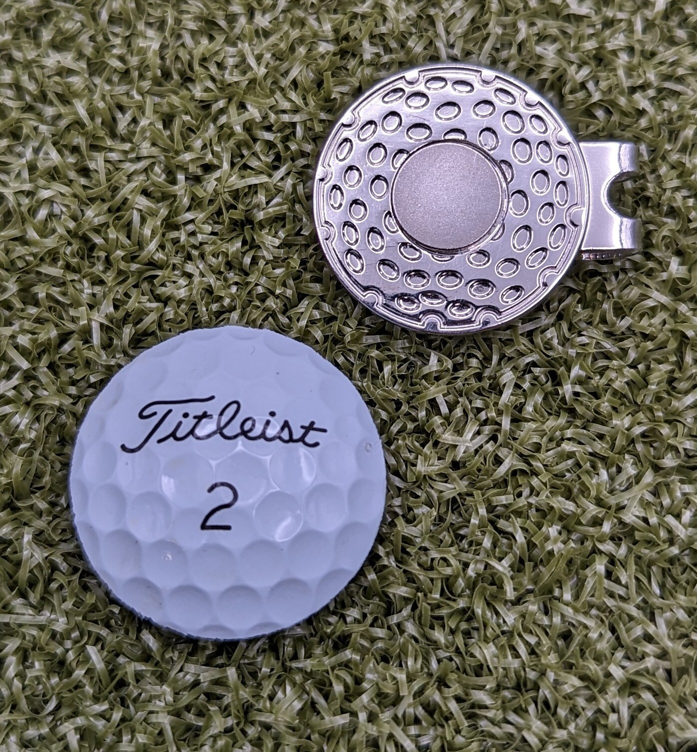 Real Golf Ball Marker With Magnetic Hat Clip Black Number Prov1 Pro V1 ...