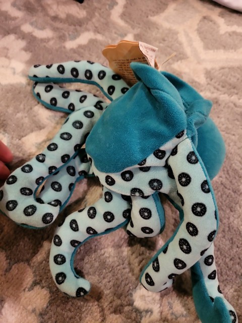 Velour Octopus Eight Legged Hand Full Body Puppet Folkmanis Folktails ...