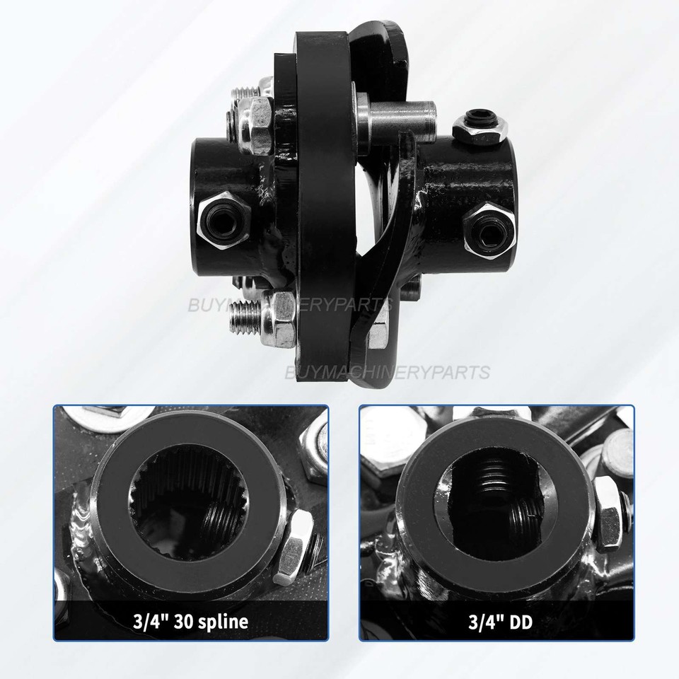 3/4" 30 Spline X 3/4" DD Power Steering Rag Joint Coupler for GM Power ...