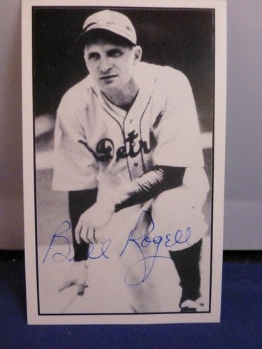Bill Rogell Signed 3 x 5 Black & White Photo with COA | eBay