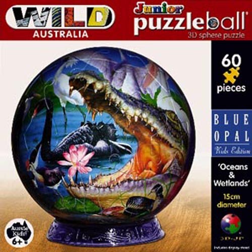 Blue Opal Jigsaw Puzzle Junior Puzzleball Puzzle Ball 5cm Wetlands ...