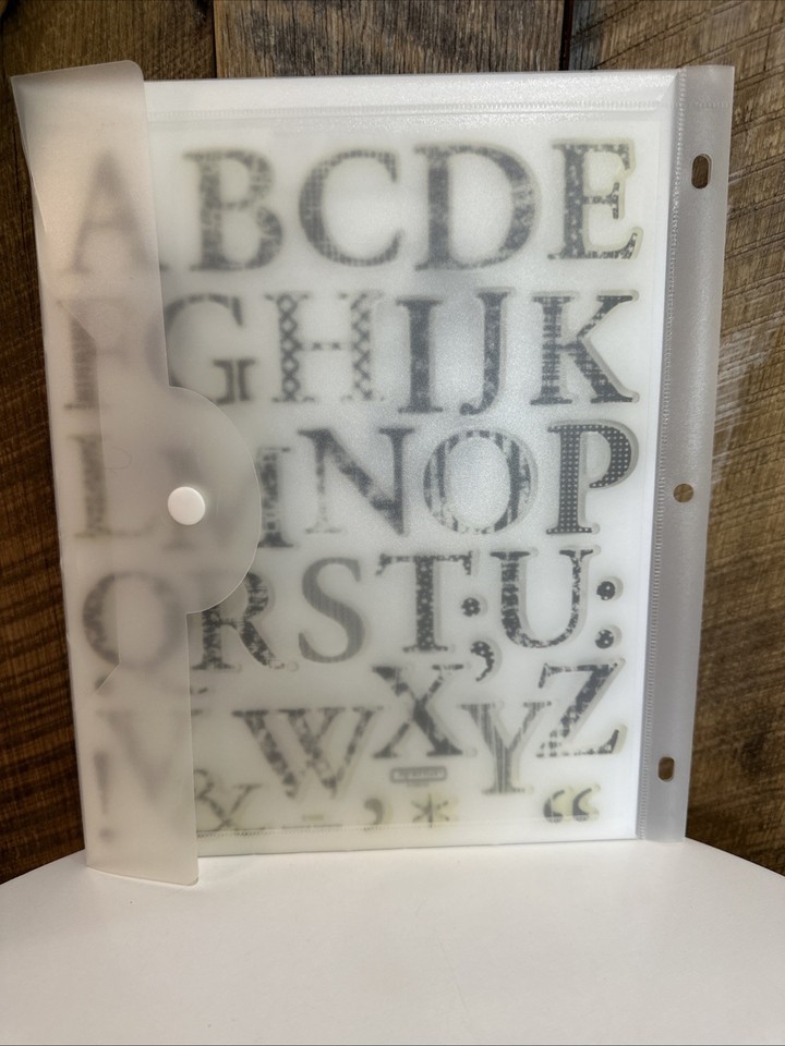 Close To My Heart My Acrylix E1003 Boutique Alphabet Stamps New | eBay