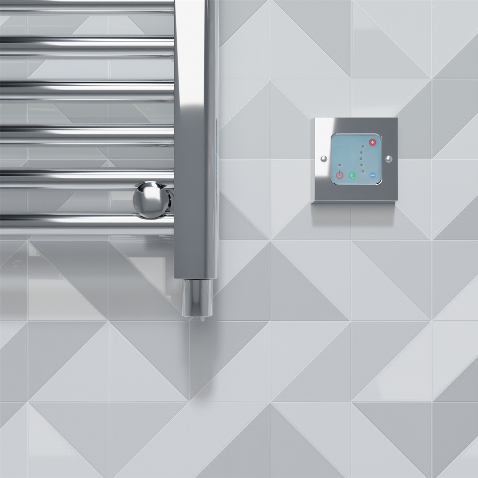 Chrome Wall Controller -Towel Rail & Radiator Heating Element ...