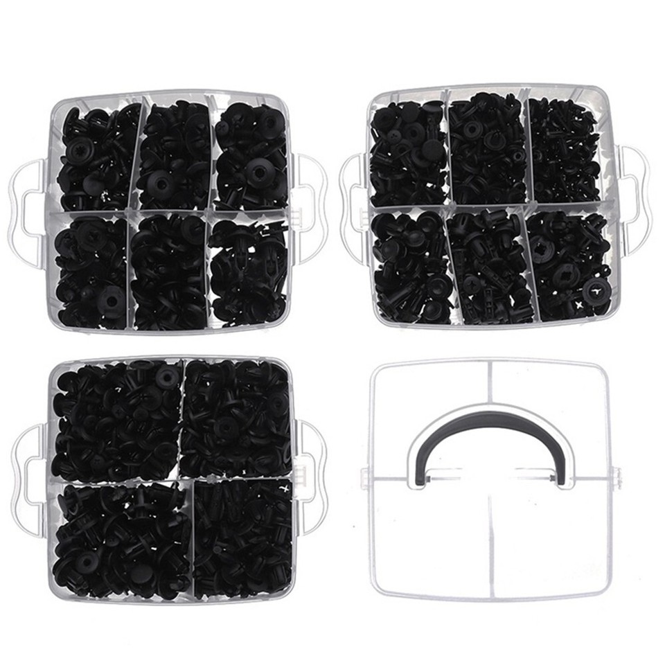 620Pcs Car Body Plastic Push Pin Rivet Fasteners Trim Panel Moulding ...
