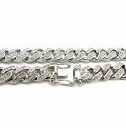 JASON MASK FRIDAY 13TH PENDANT SILVER CUBAN LINK CHAIN NECKLACE HIPHOP ...