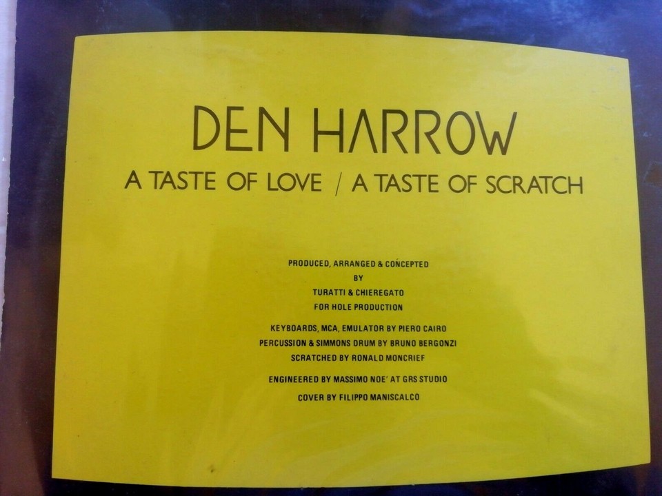 Den Harrow A Taste Of Love / A Taste Of Scratch Disco Vinyl Maxisingle ...