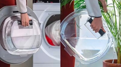 H-DRY 300 LITE 9KG TUMBLE DRYER WATER BOTTLE CONTAINER BLACK/WHITE ...