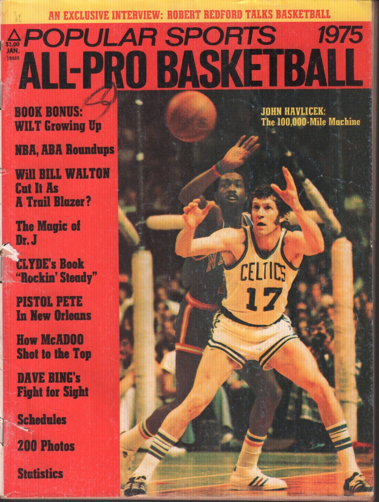 All-Pro Basketball Popular Sports 1975 John Havlicek 121518AME | eBay