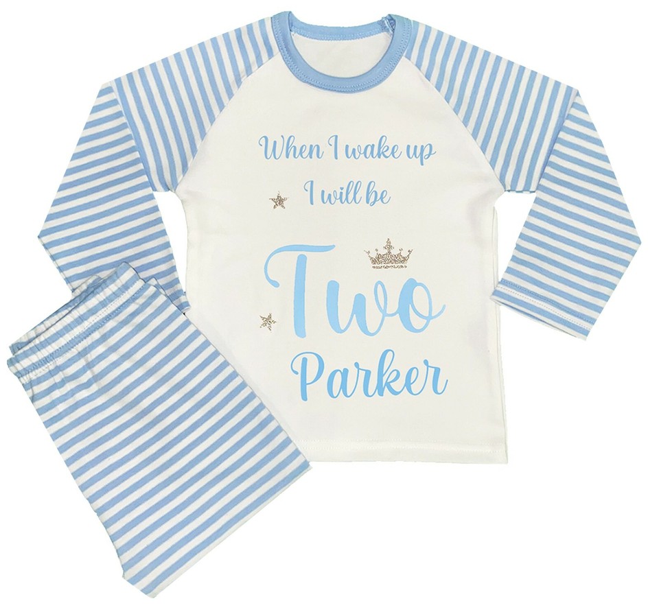 Personalised Birthday Pyjamas Boy When I Wake Up I Will Be One Newborn ...