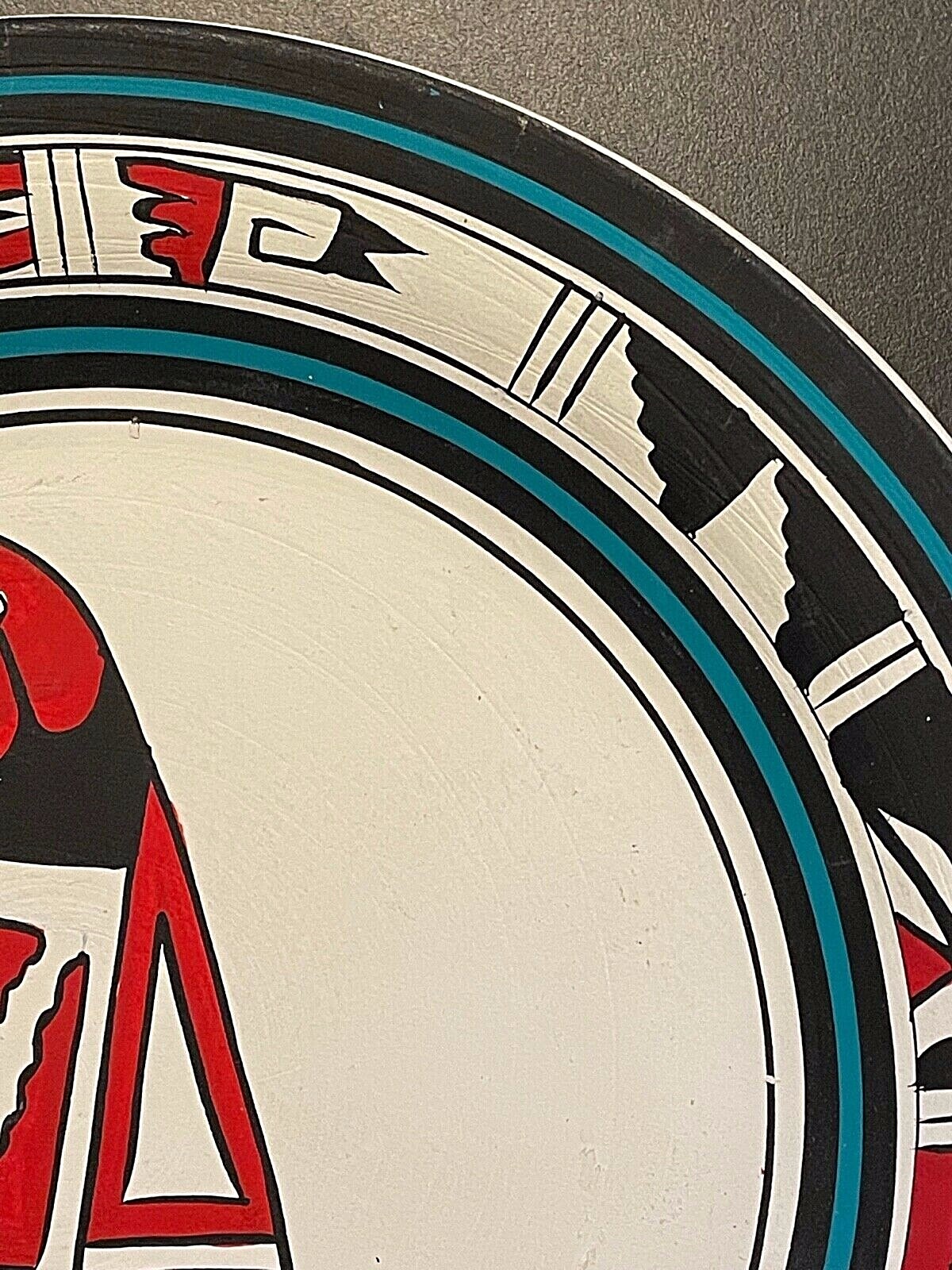 Handmade Hand Painted Native American Deco Pottery Pueblo Plate Signed ...