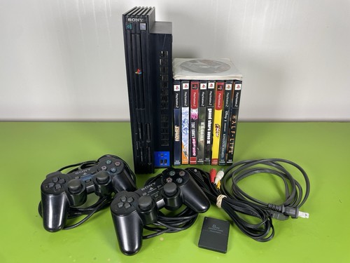 Sony PlayStation 2 PS2 Fat Console Bundle w/Games, Controllers ...