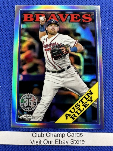 2023 #88BC-3 Austin Riley Topps Chrome Baseball 1988 35th Anniversary ...