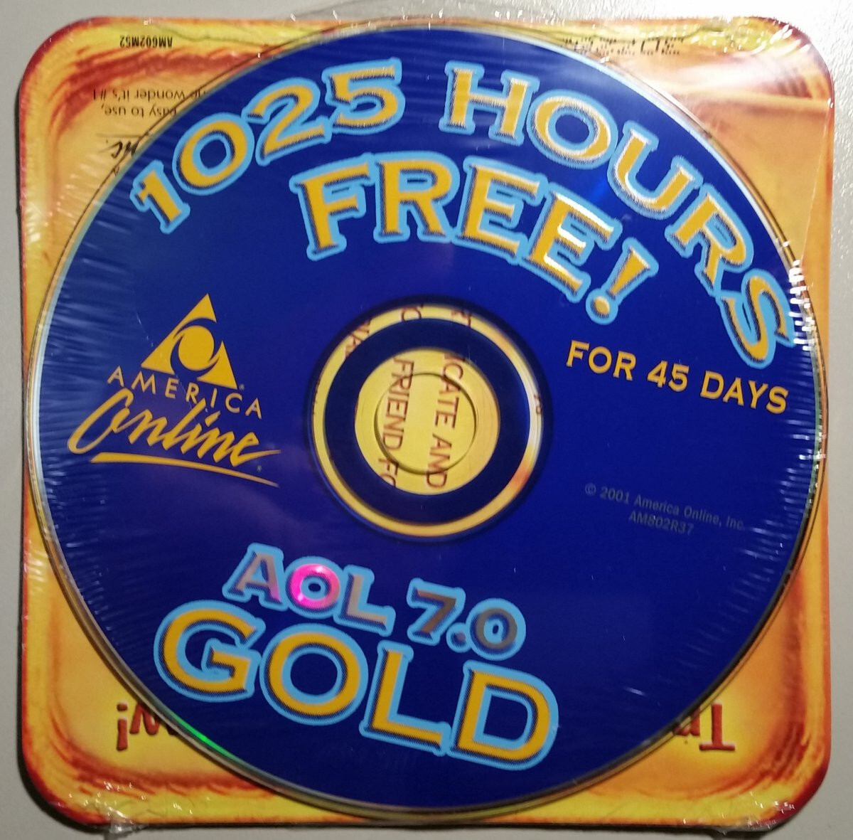 AOL America Online Vintage CD Disc - GOLD 7.0 | eBay