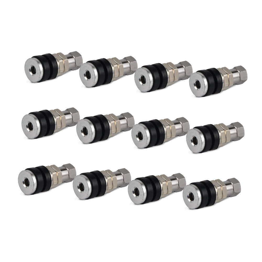 Set of 12 Chrome TR161 Tire Wheel Valve Stems Bolt Srews for ATVs go ...